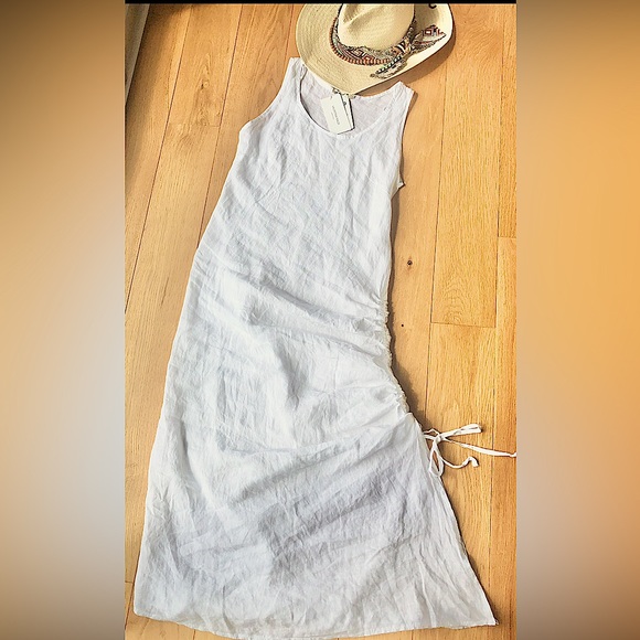Valentina Naldi | Dresses | Valentina Naldi Italian Linen Midi Dress ...